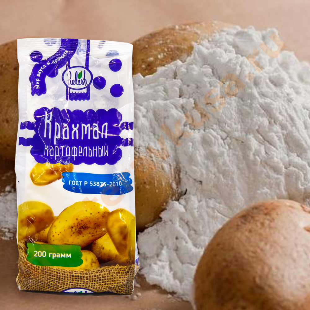 Крахмал Картофельный ГОСТ, 200 гр — Мастера вкуса
