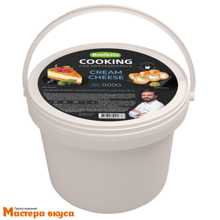 Сыр творожный Cream Cheese (CooKing), ведро 2,25 кг — Мастера вкуса